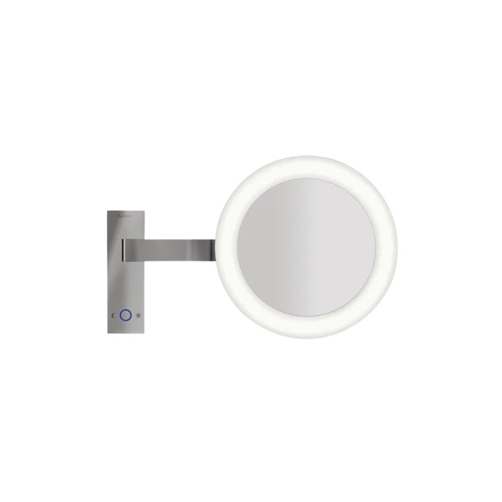 Aliseo Wall-Mounted Mirror Moon Dance, LED, 3X, 240mm, Matt Black ...