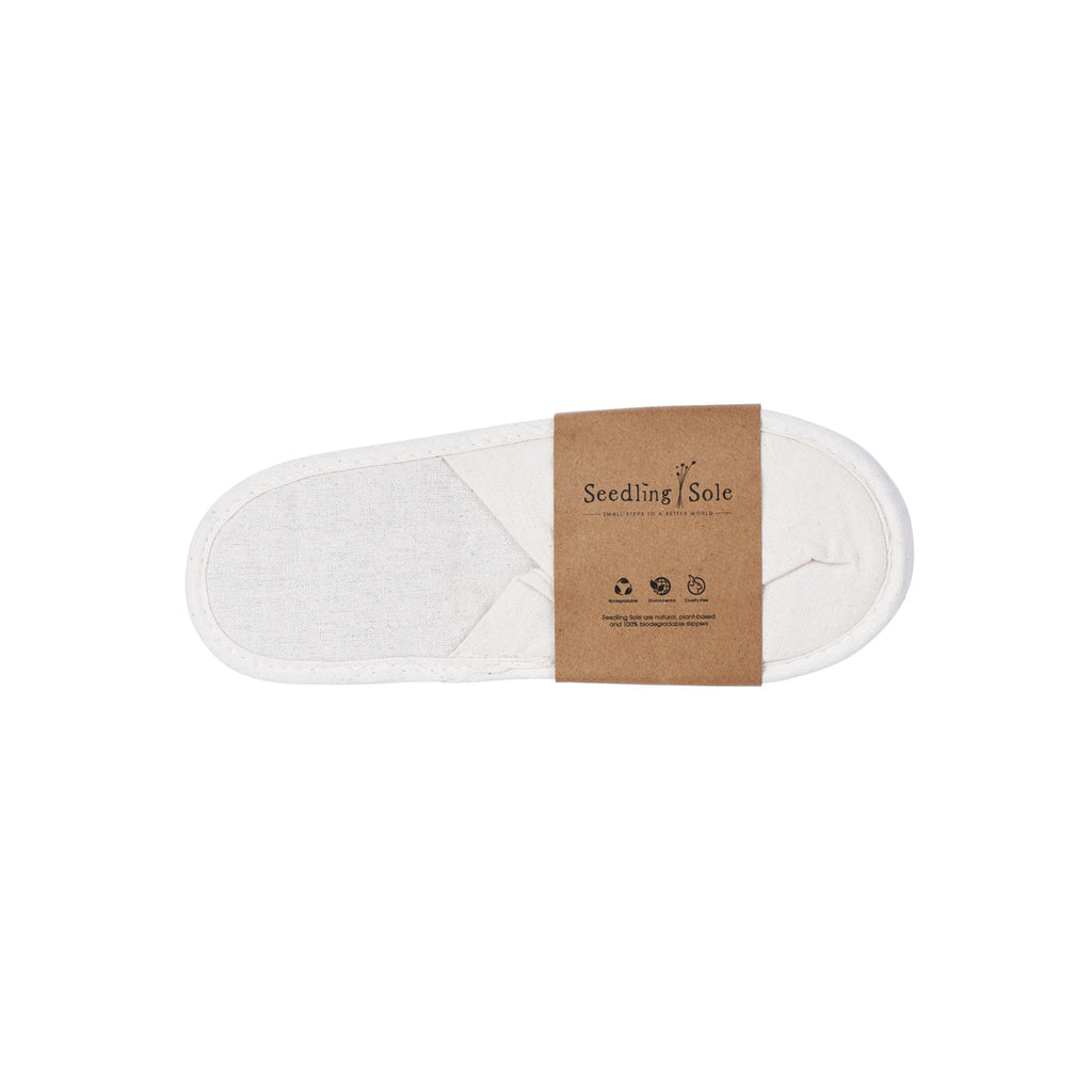 Seedling Sole Hotel Slippers, Closed-Toe with Cork Sole in Wrapper ...